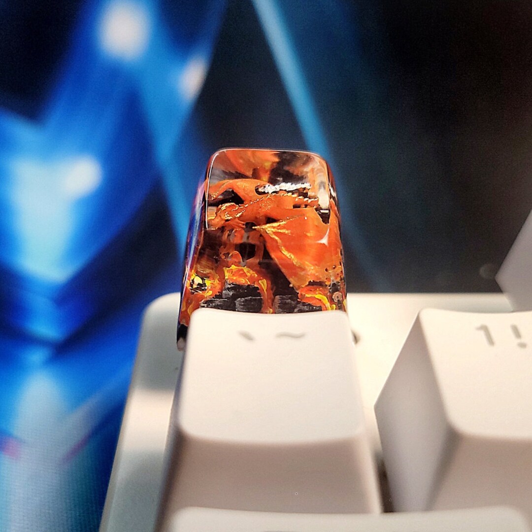 Mythical Fire Dragon Keycap Odd Keycap Anime Keycap Translucent Keycaps ...
