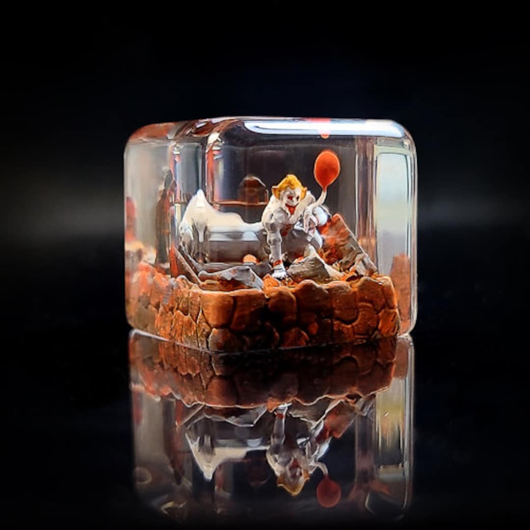 IT Keycap, Pennywise Keycap, Spooky Clown Mechanical Keyboard Button ...