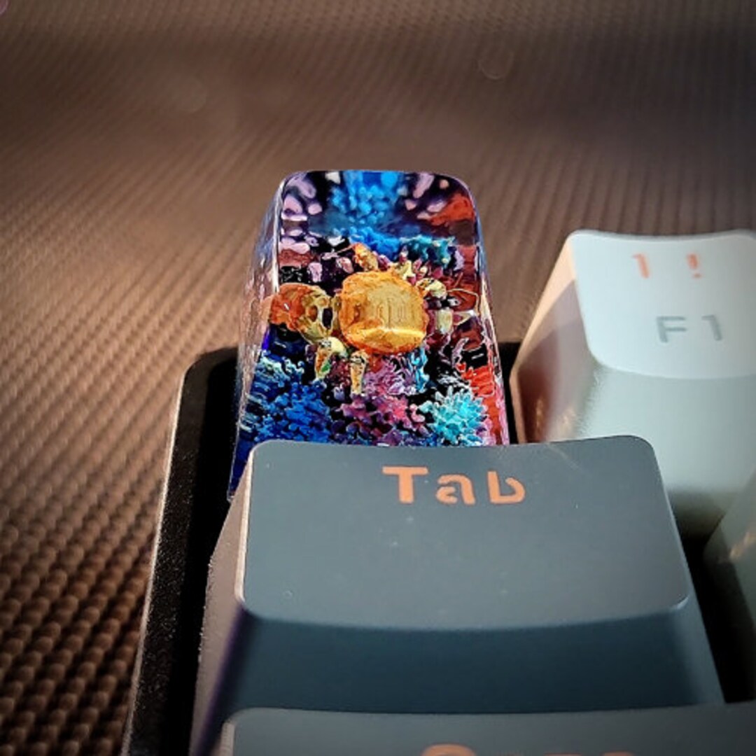 Coral Crab Keycaps, Seabed Coral Crab Mechanical Keyboard Buttons ...