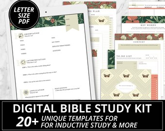 Inductive Bible Study Printable: Summer Printable Digital | Etsy