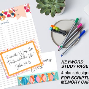 Inductive Bible Study Printable: Summer Printable, Digital Stickers ...