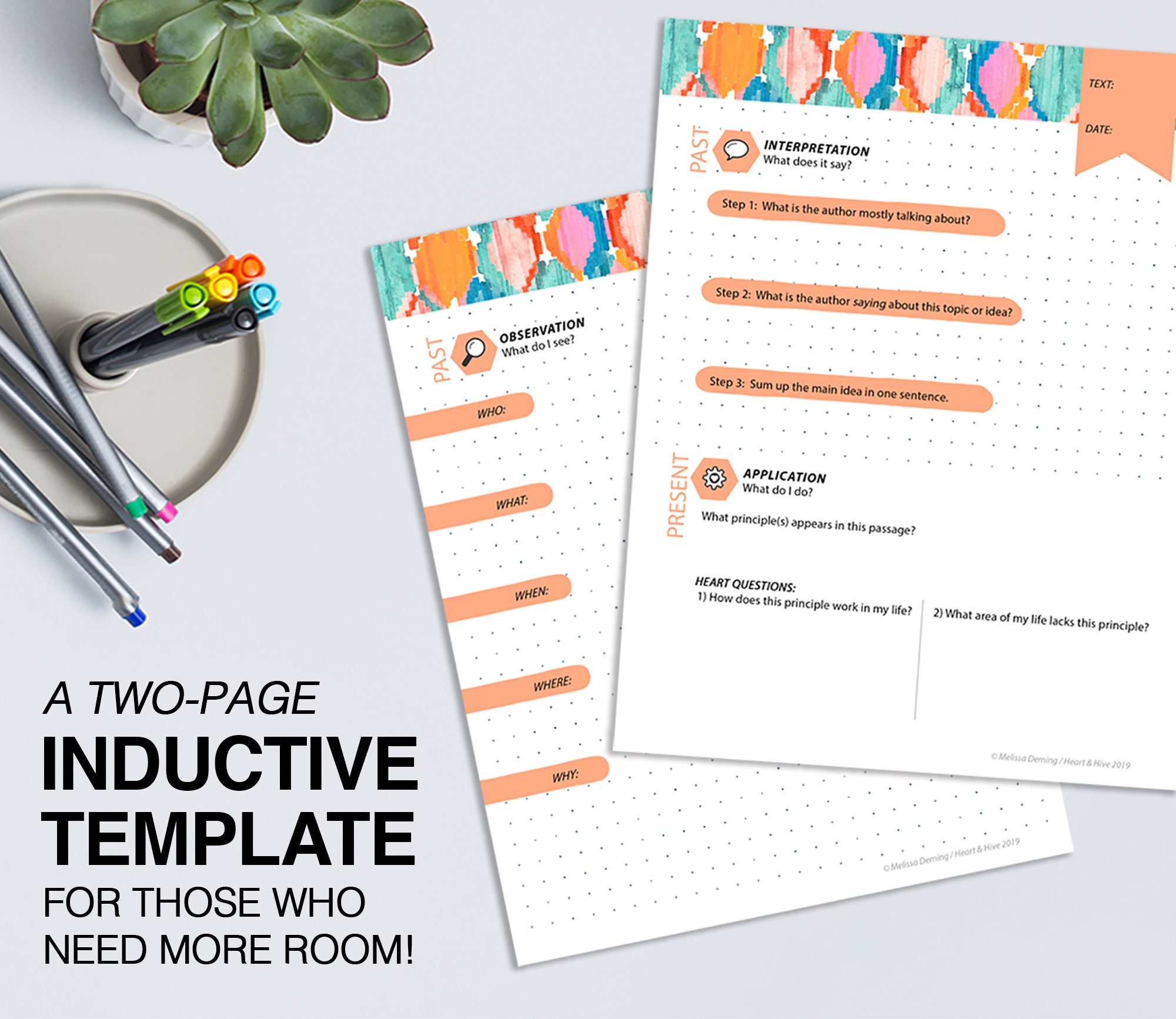 Inductive Bible Study Printable: Summer Printable Digital | Etsy