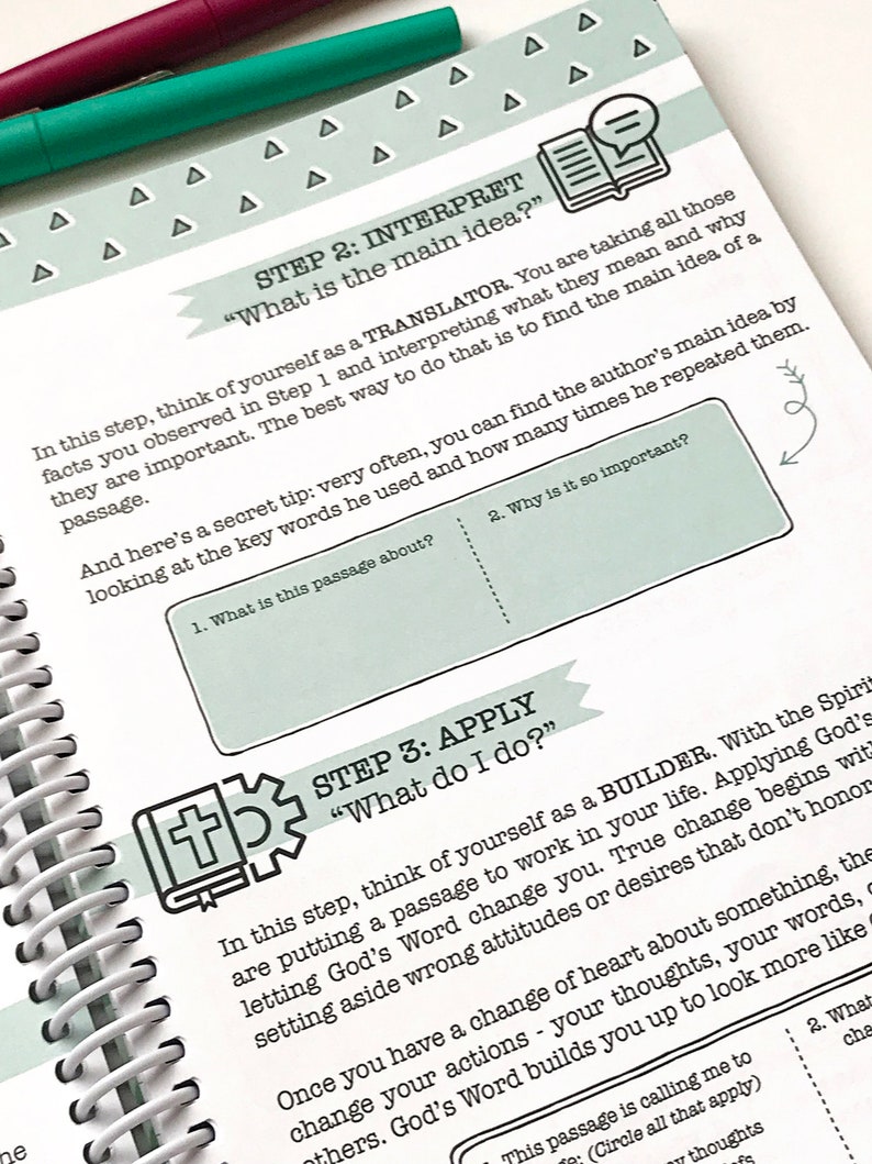 Girl's Guided Bible Journal 30-day INDUCTIVE Bible Study Journal for ...