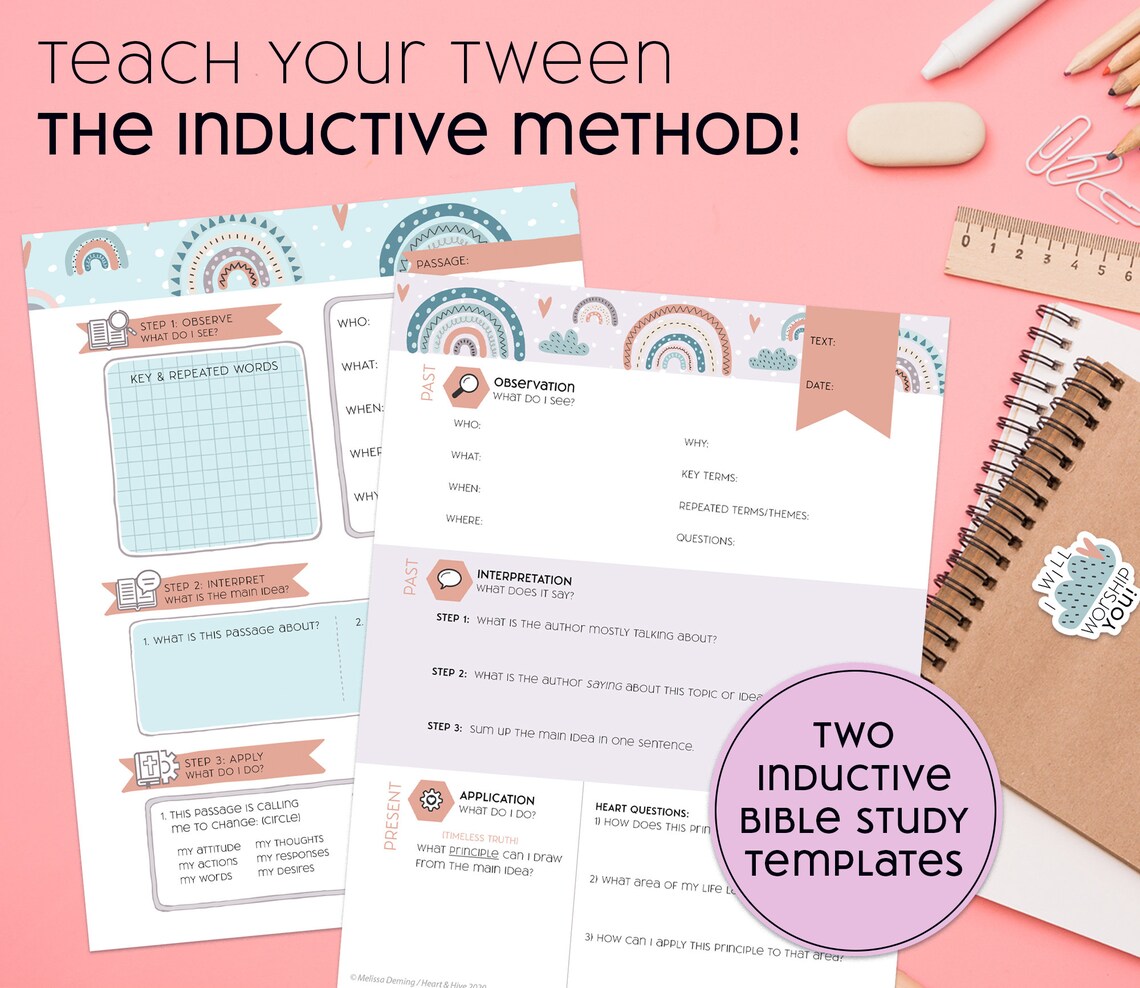 TWEEN DIGITAL BIBLE Kit / Printable Devotional for Girls / Planner ...