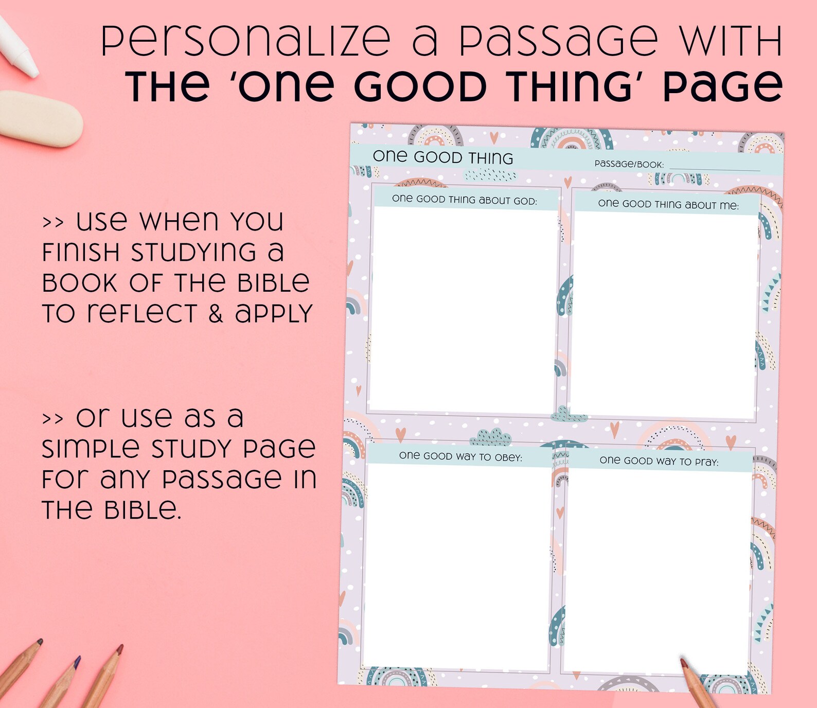 TWEEN DIGITAL BIBLE Kit / Printable Devotional for Girls / Planner ...