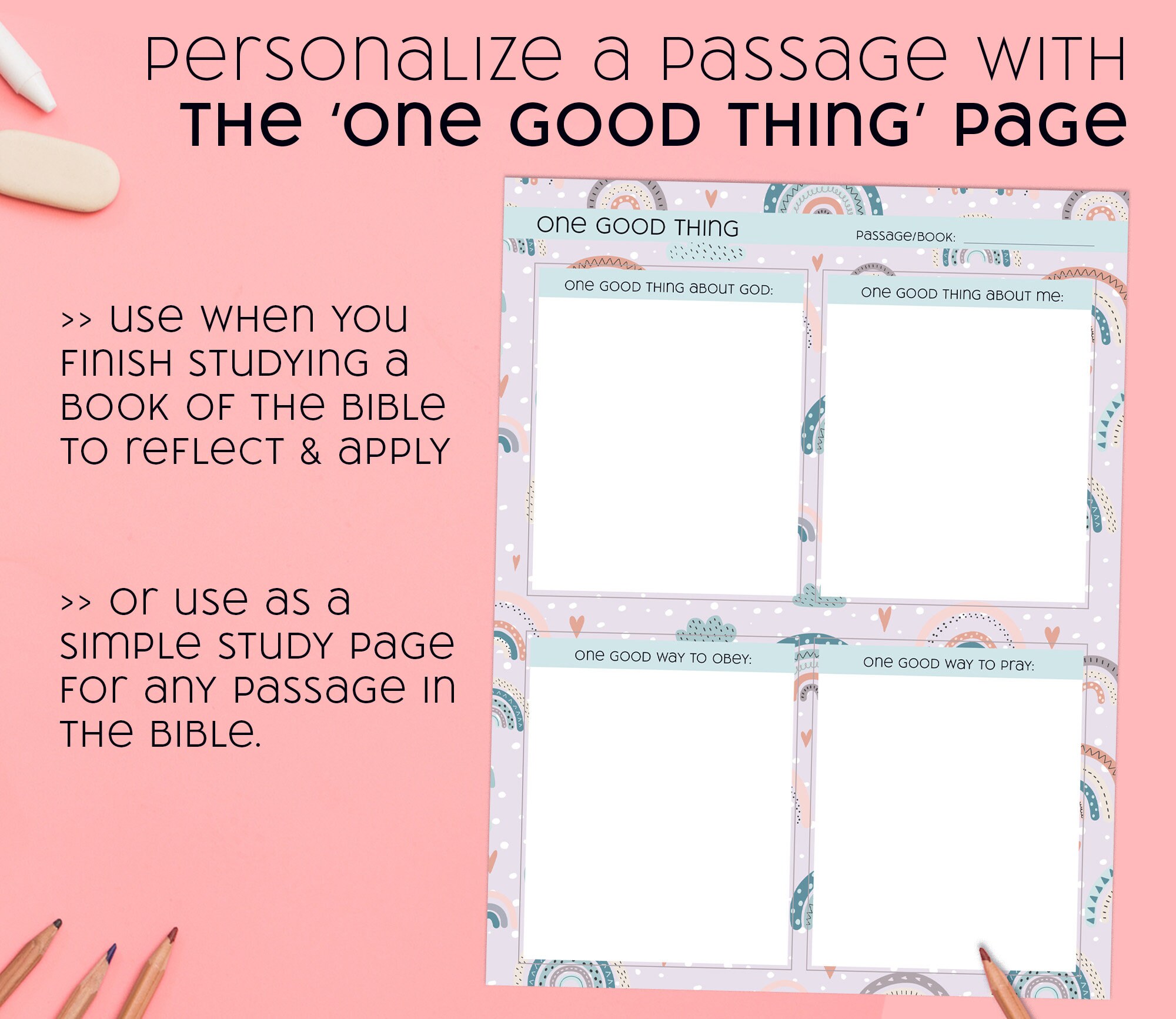 TWEEN DIGITAL BIBLE Kit / Printable Devotional for Girls / Planner ...