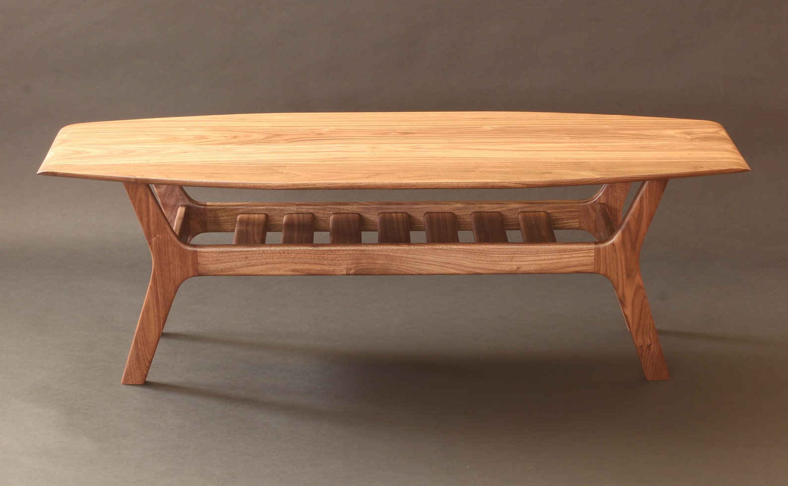 Spicoli Danish Surfboard Coffee Table in Walnut - Etsy