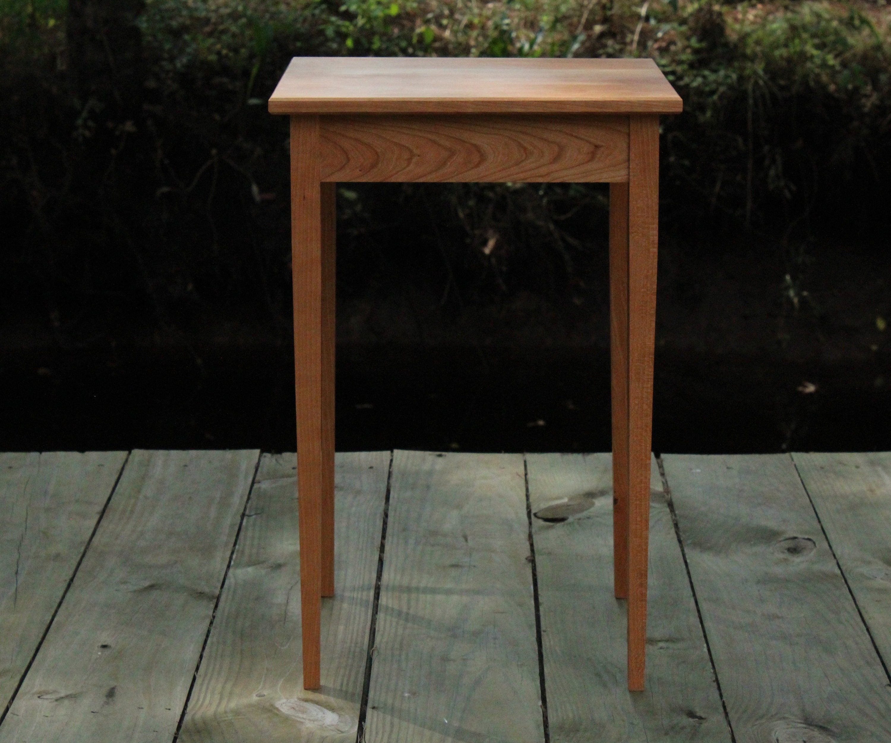 Tapered Leg End Table in Cherry - Etsy