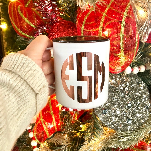 Rose Gold Monogram - Etsy