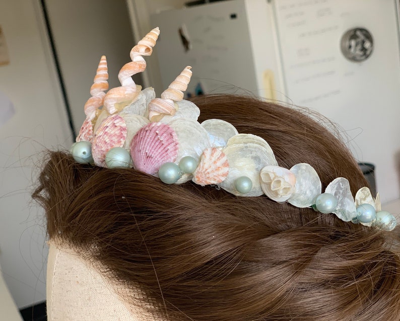 Shell Crown Mermaid Tiara Under the Sea Renaissance | Etsy