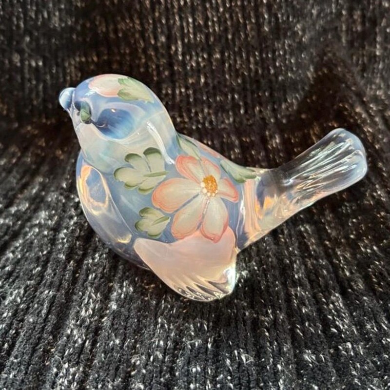 Fenton Glass Bird - Etsy
