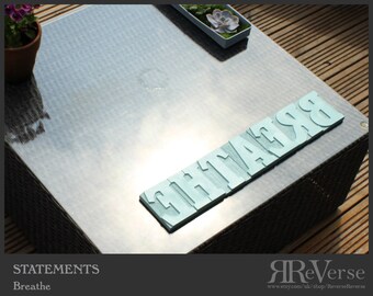 Personalised Large Cast Reversed Type Letters Lyrics - Etsy