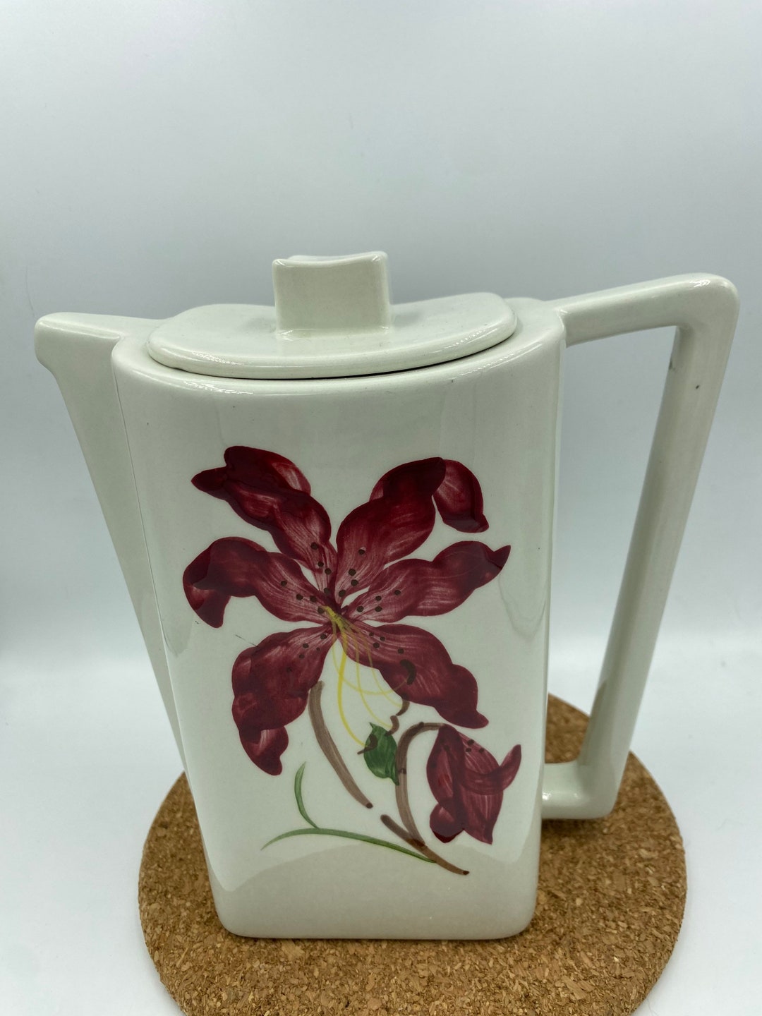 Orchard Ware Pitcher Red Lily. Made in California. - Etsy