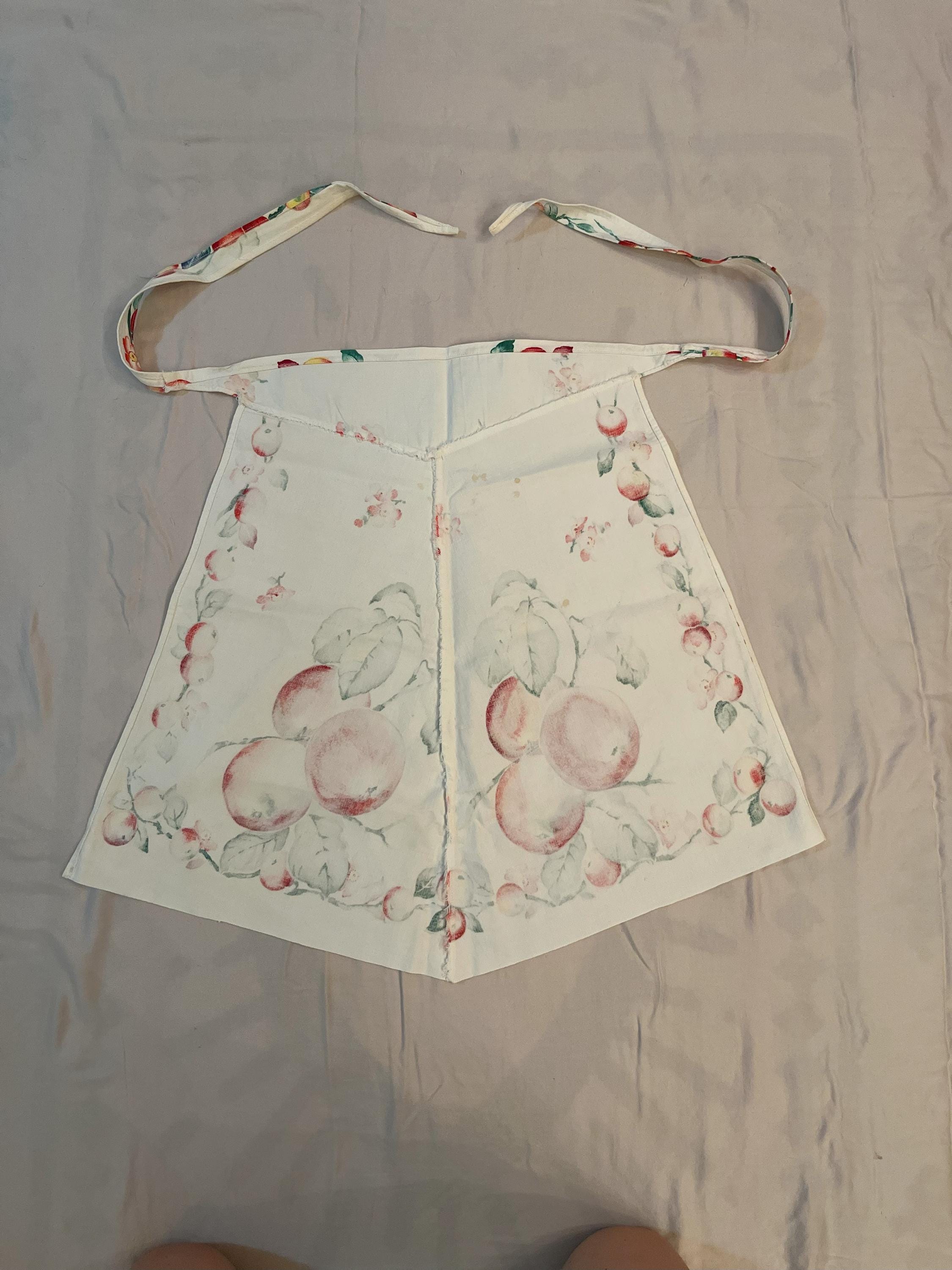 Vintage "apple Harvest" Waist Apron / Size Small - Etsy