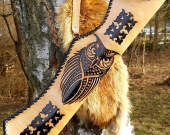 Quiver Leather With Mongol Endless Knot Pattern According to | Etsy