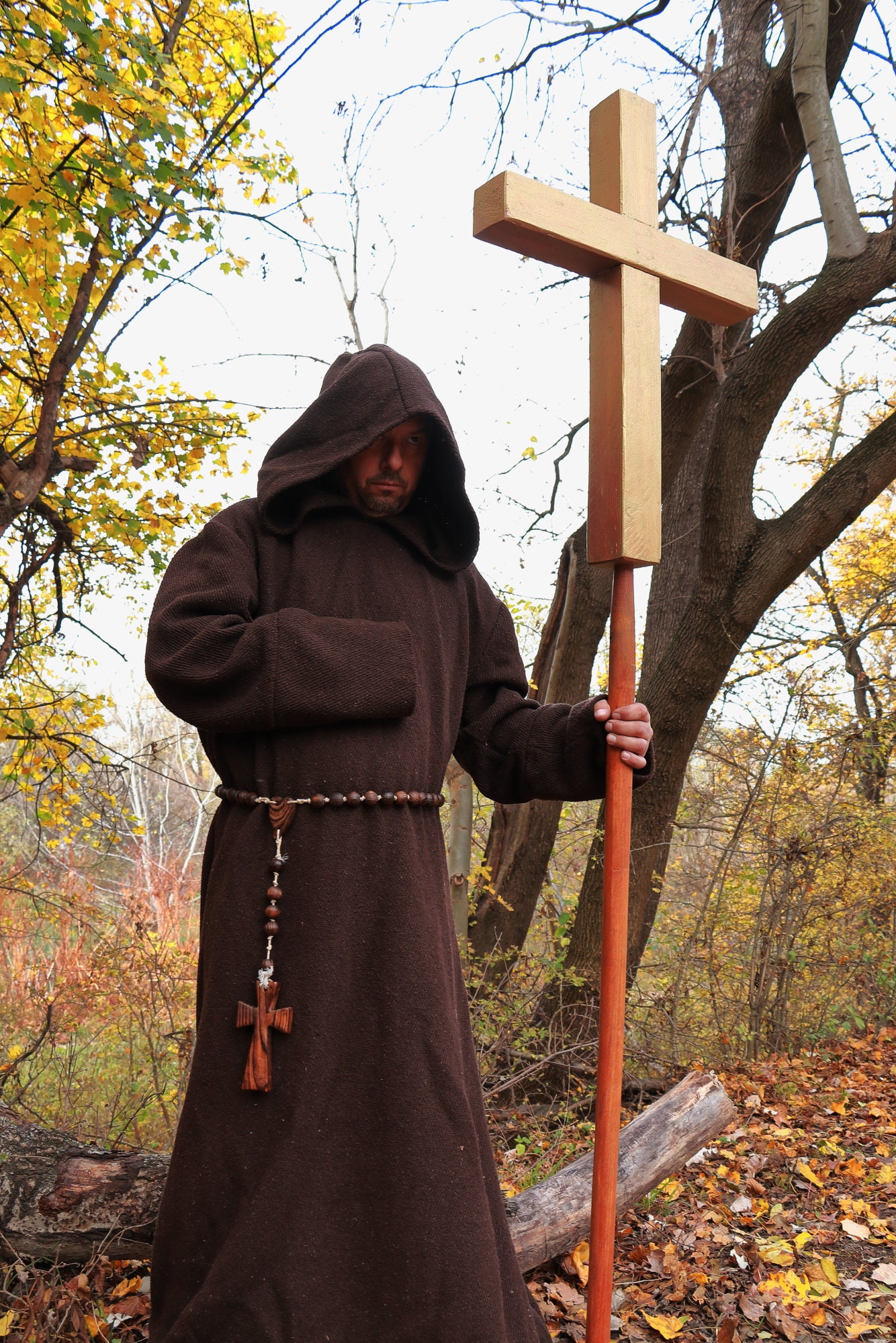 Rustic Canvas Monk Dress. Middle Ages Larp Cosplay | Etsy UK