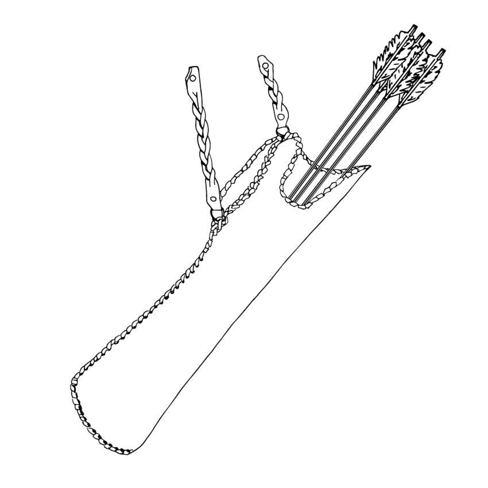 Quiver Leather With Mongol Endless Knot Pattern According to - Etsy