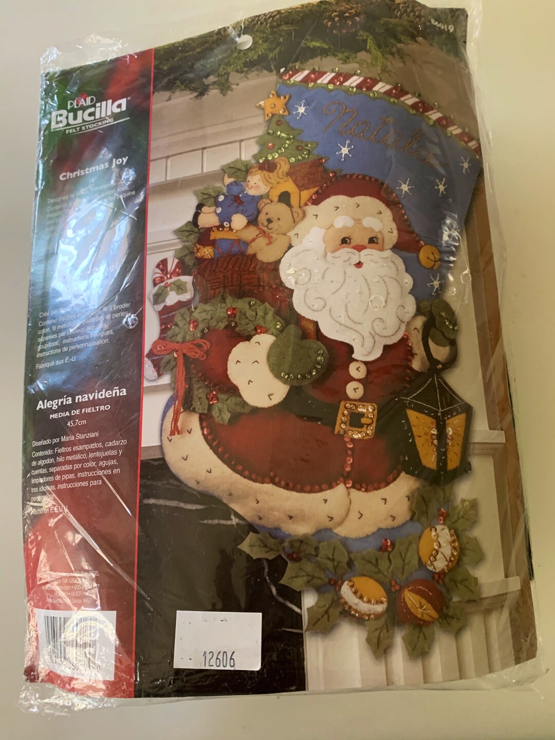 NEW Sealed Bucilla Christmas Joy Stocking Kit 18 Kit 86019 From 2007 ...