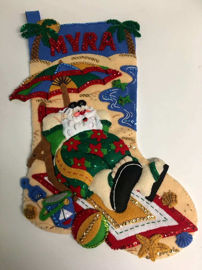 NEW Sealed Coolin’ Cooling It Beach Santa Stocking Kit 18” Kit # 86105 ...
