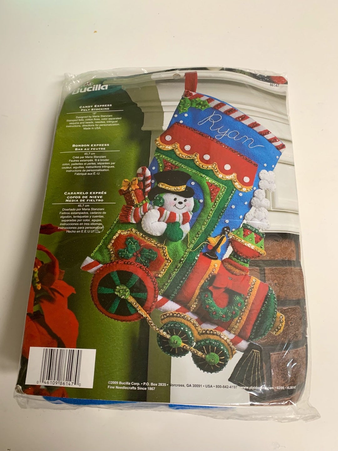 NEW Sealed Bucilla Candy Express Train Stocking Kit 18" Kit # 86147 - Etsy