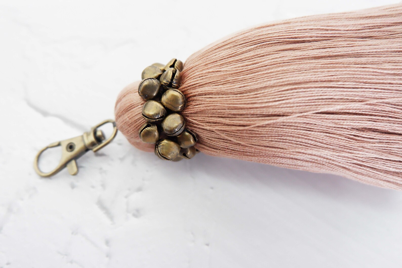 Tassel Keychain With Cowrie Shells & Bells / Bag Accessories | Etsy