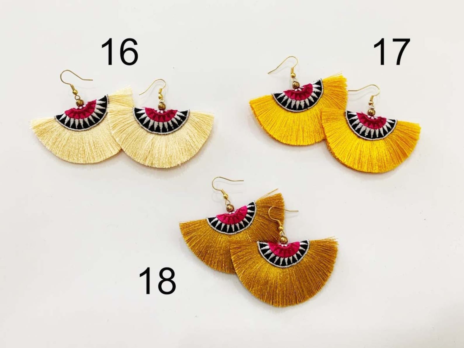 Hmong Jewelry Gold Tassel Earrings 18 - Etsy