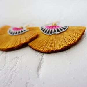Hmong Jewelry Gold Tassel Earrings - 18 - Etsy