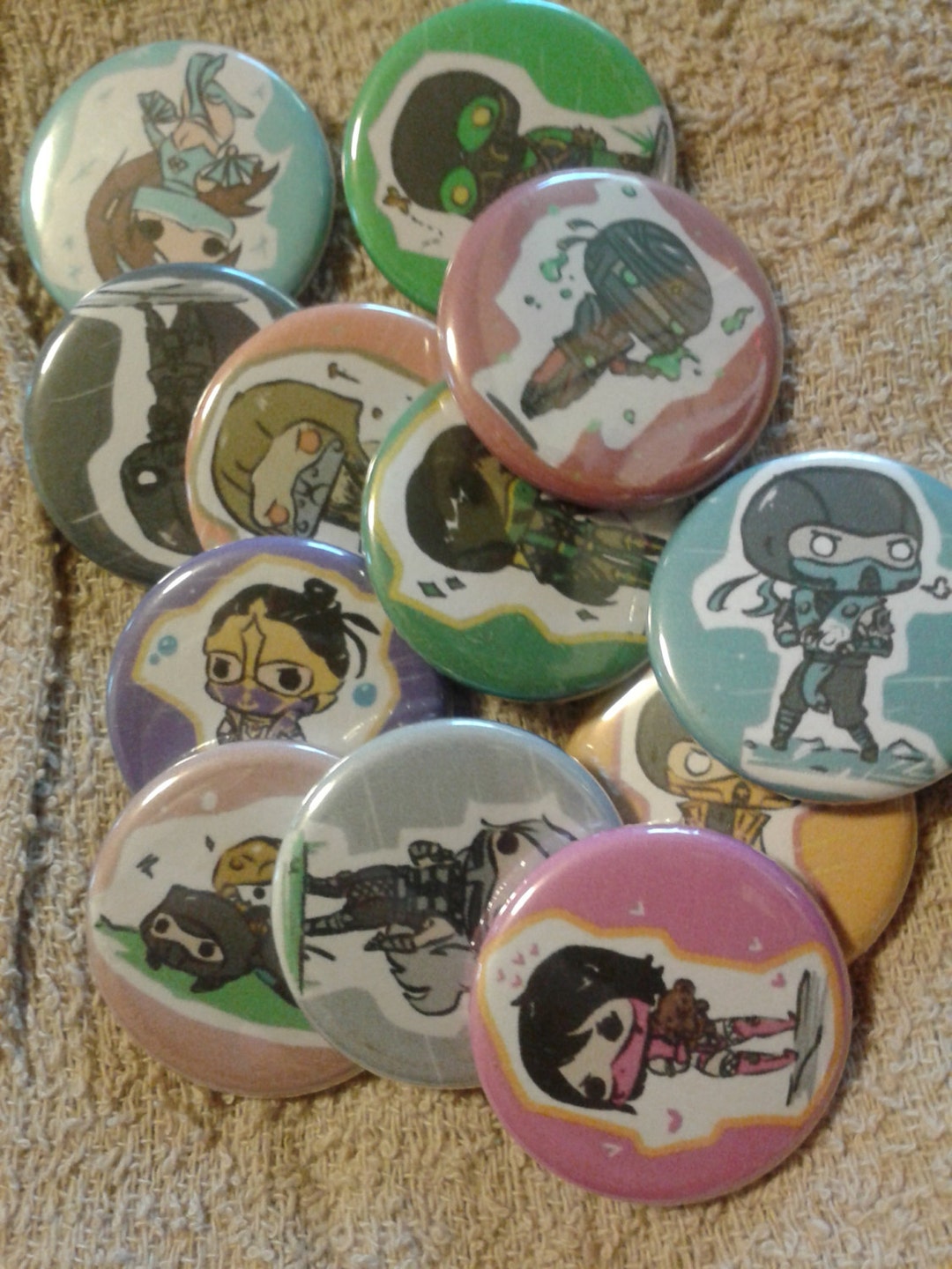 Mortal Kombat Buttons - Etsy