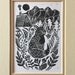 Handmade Fox Art Print Block Printing Stamp Art Print - Etsy