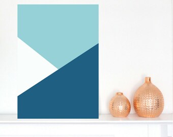 Color block art | Etsy