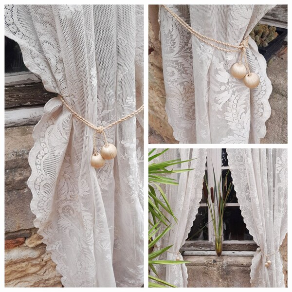 Antique French Curtain Panels - Etsy