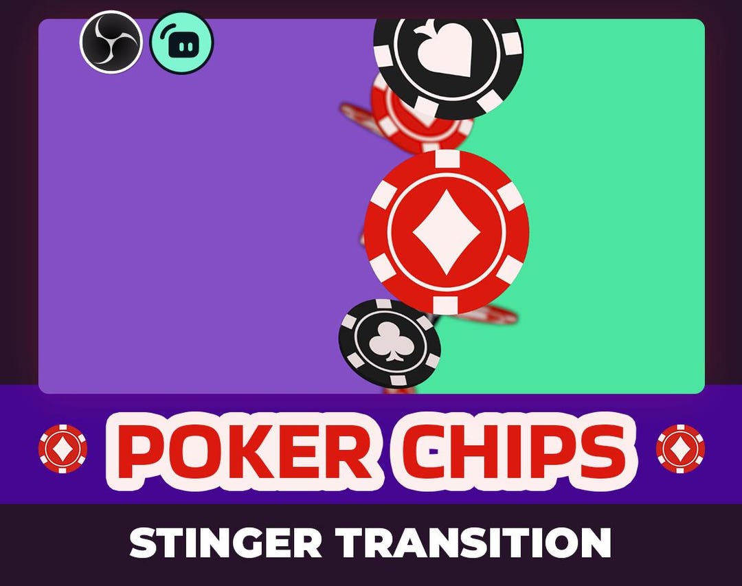 Poker Chips Transition Stinger | Swap Scene Animation for Streaming ...