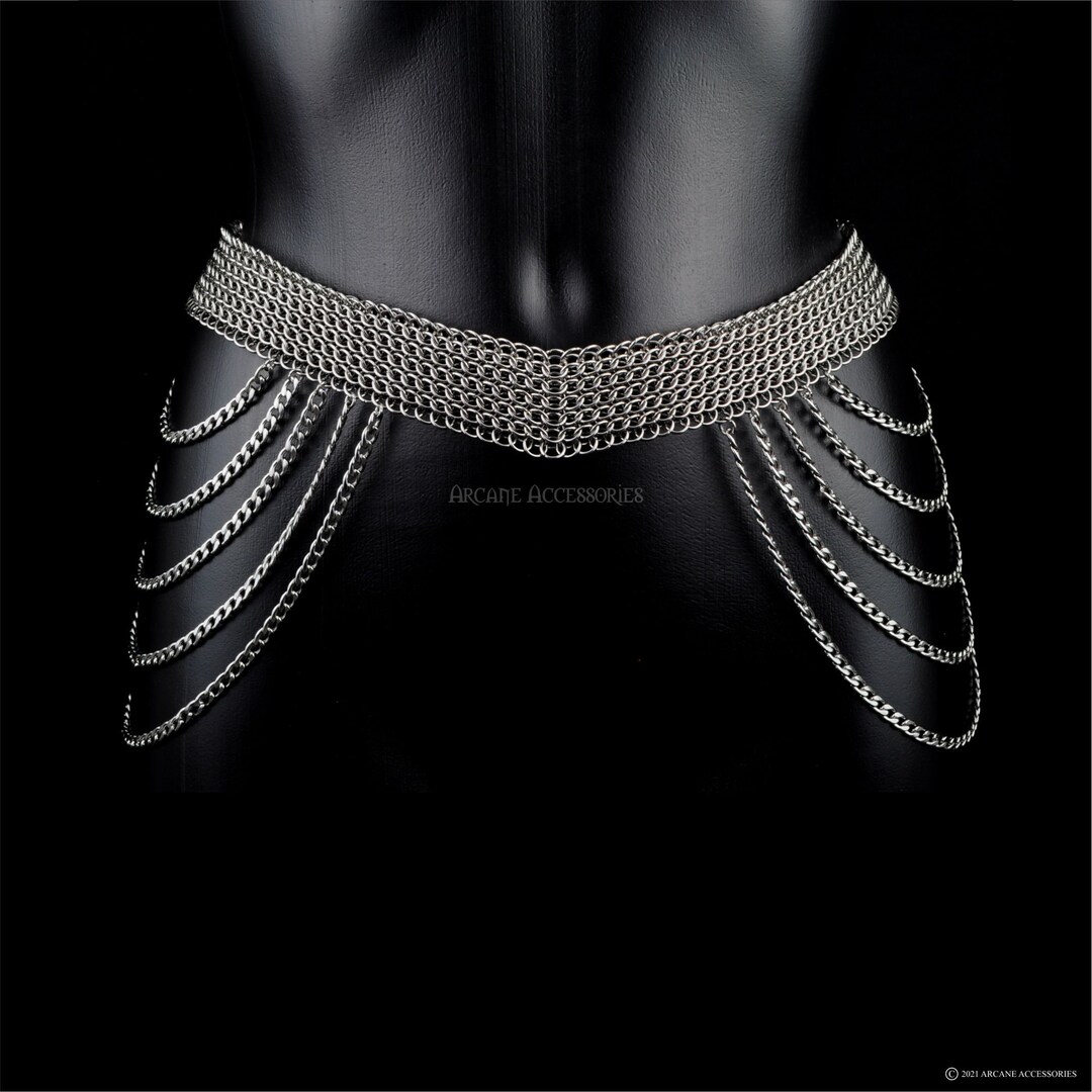 GSG Chain Belt - Handcrafted Stainless Steel Chainmail Belt - Etsy