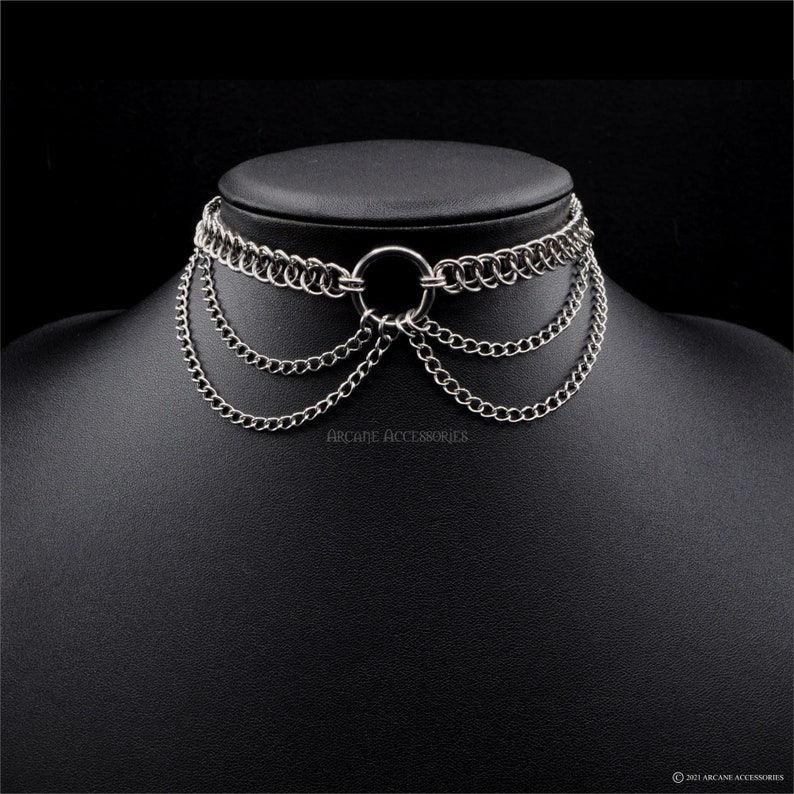 Half Persian Chain Choker Chainmail Choker Stainless Steel - Etsy