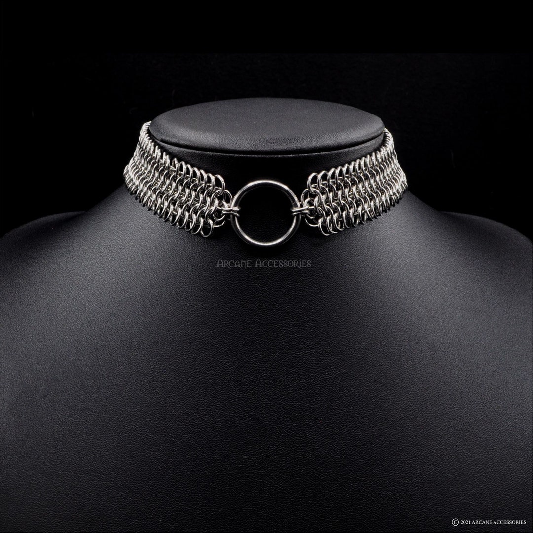 European 6in1 Torc Choker Chainmail Choker Stainless Steel - Etsy Denmark