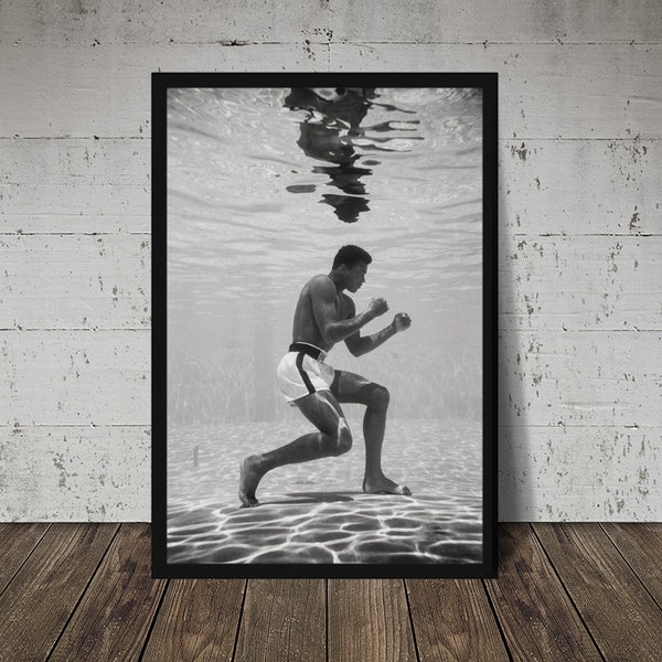 Muhammad Ali Under Water Poster - Etsy