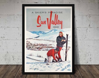Sun Valley Poster | Etsy