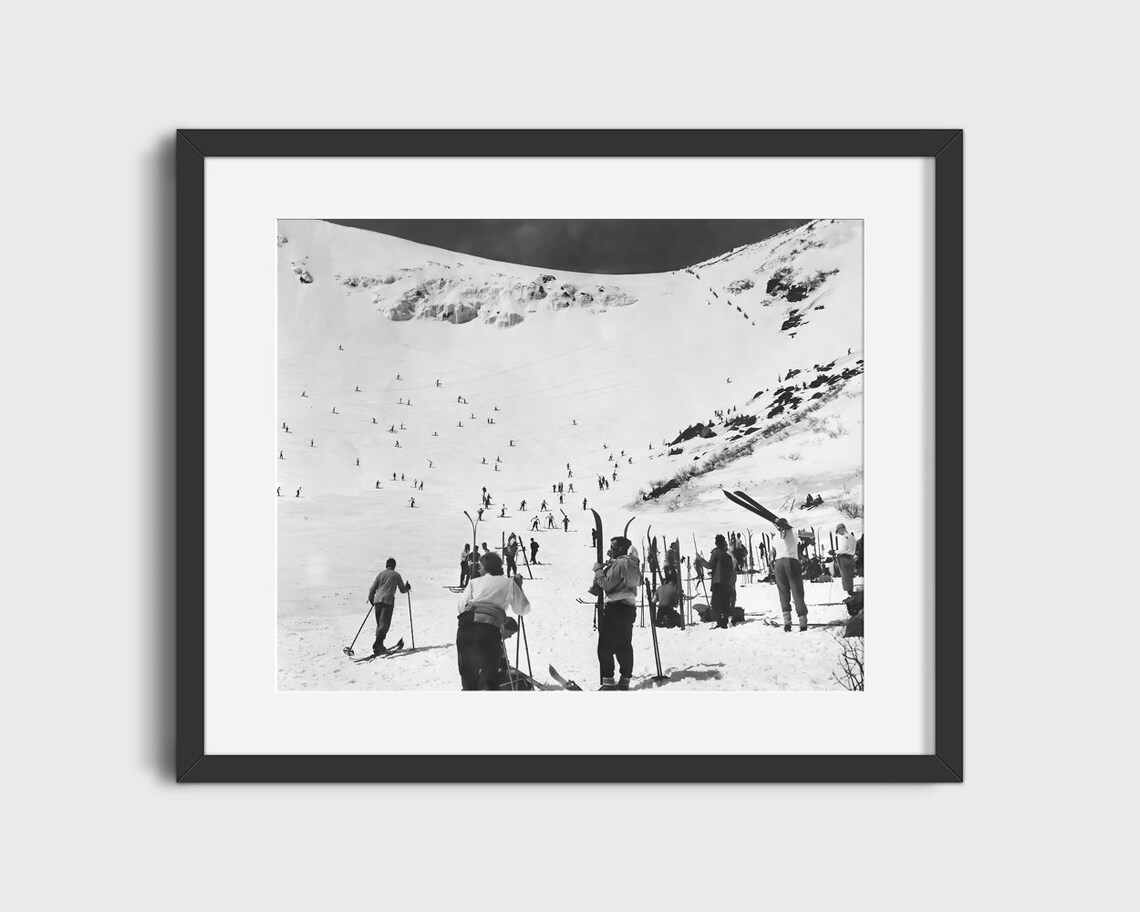 VINTAGE TUCKERMAN RAVINE Ski Photo Print Vintage Ski Art - Etsy