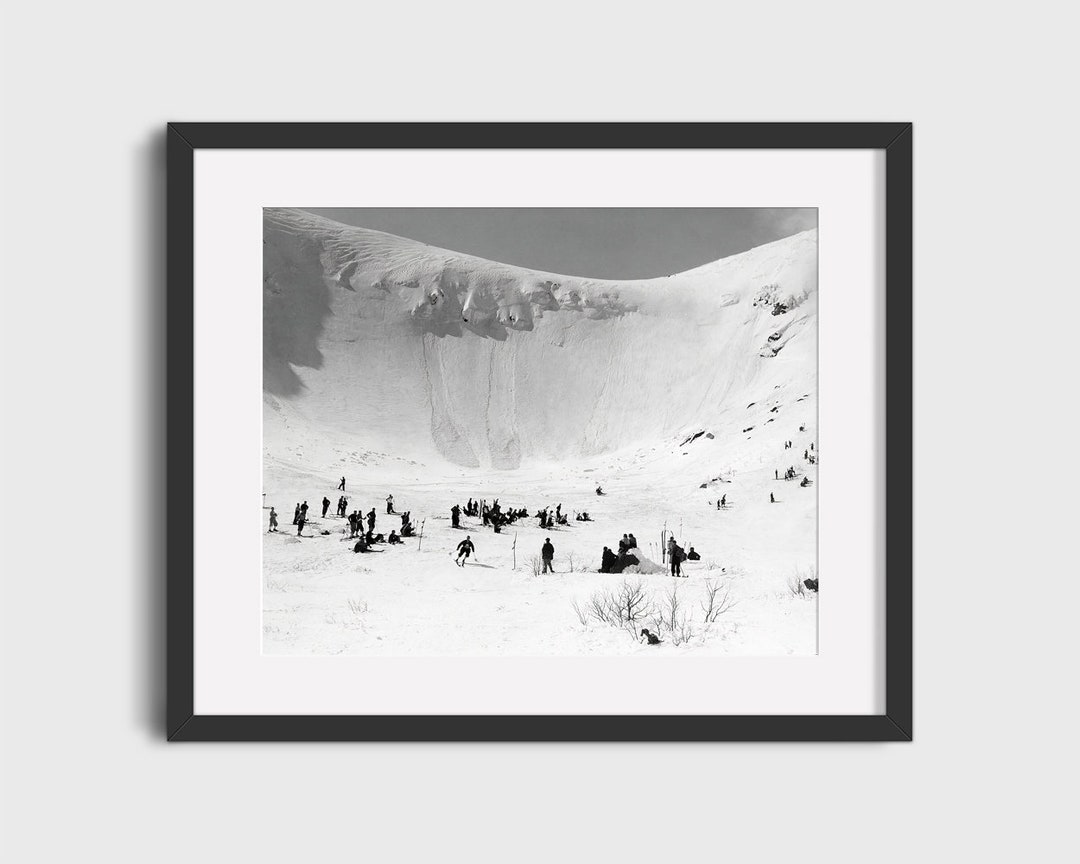 VINTAGE TUCKERMAN RAVINE Ski Photo Print Vintage Ski Art, Ski Home ...
