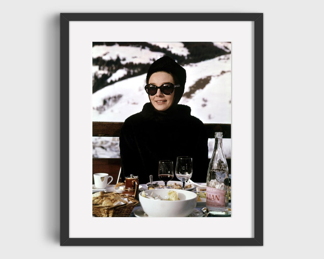 VINTAGE AUDREY HEPBURN Ski Photo Print Vintage Ski Art Ski - Etsy