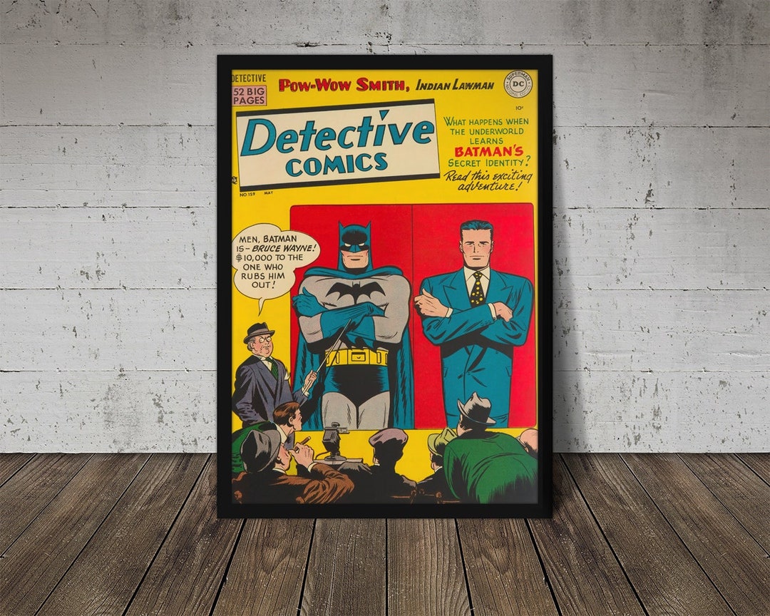 1950 DETECTIVE COMICS 159 Comic Book Cover Print Comic Book Art ...