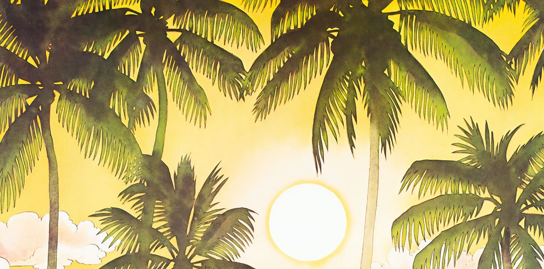 HAWAII TRAVEL POSTER Fly Hawaiian Airlines Vintage Travel - Etsy