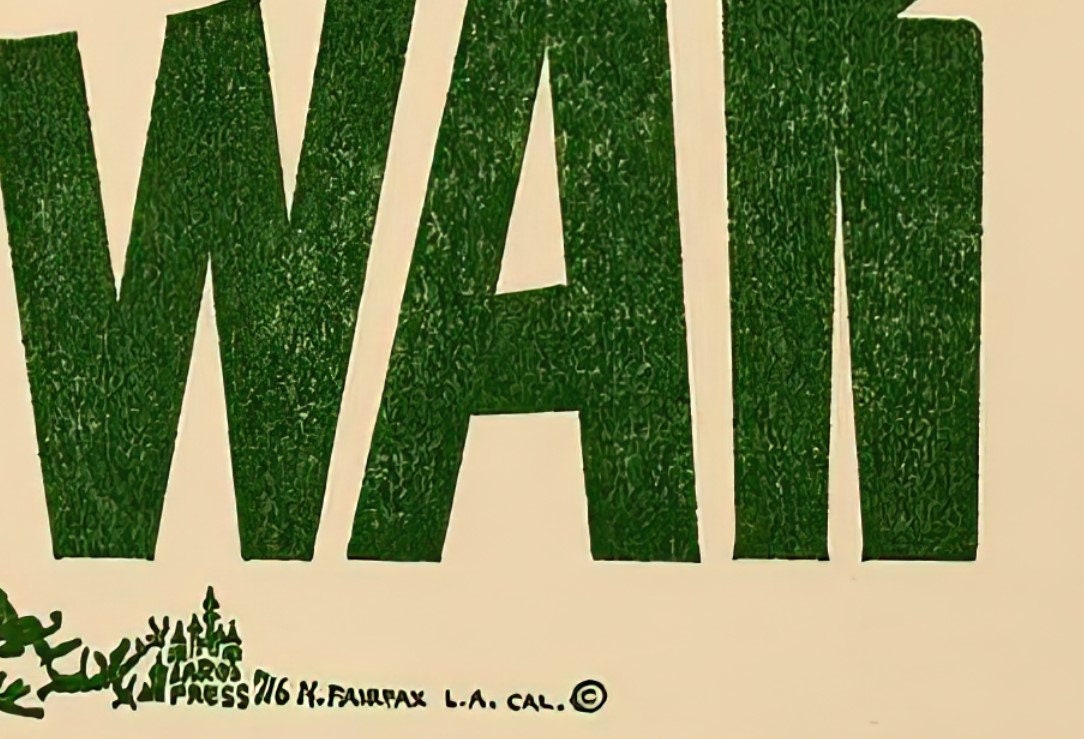Make Love Not War Poster 60s