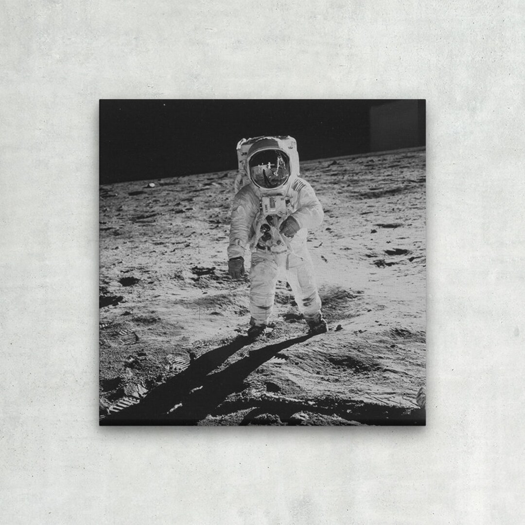NASA Apollo 11 Moon Landing Photo Wrapped Canvas Classic Prints, Iconic ...