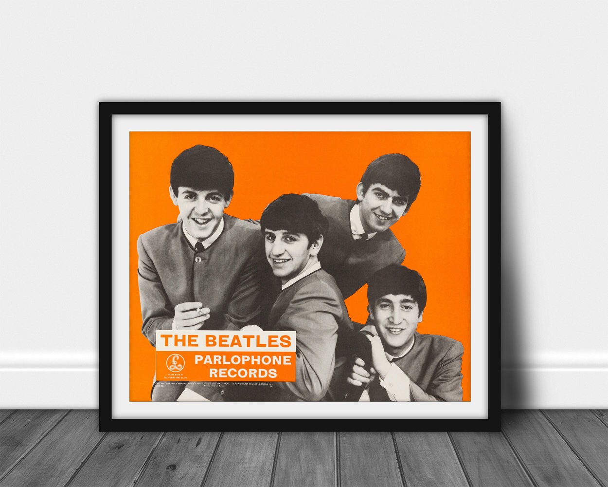 1963 THE BEATLES EMI Parlophone Promo Poster Beatles Poster - Etsy UK