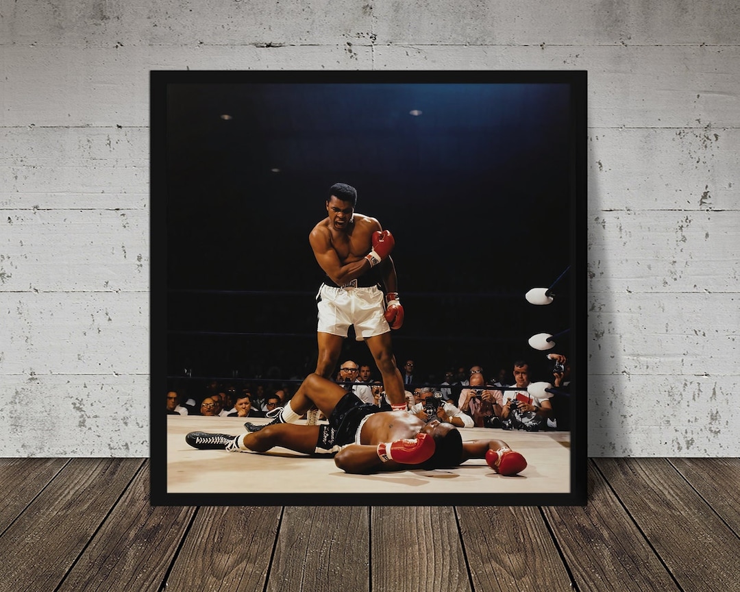 1965 MUHAMMAD ALI Vs. Sonny Liston Knockout PAINTING Cassius - Etsy Canada