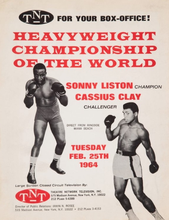 Muhammad Ali Sonny Liston Poster