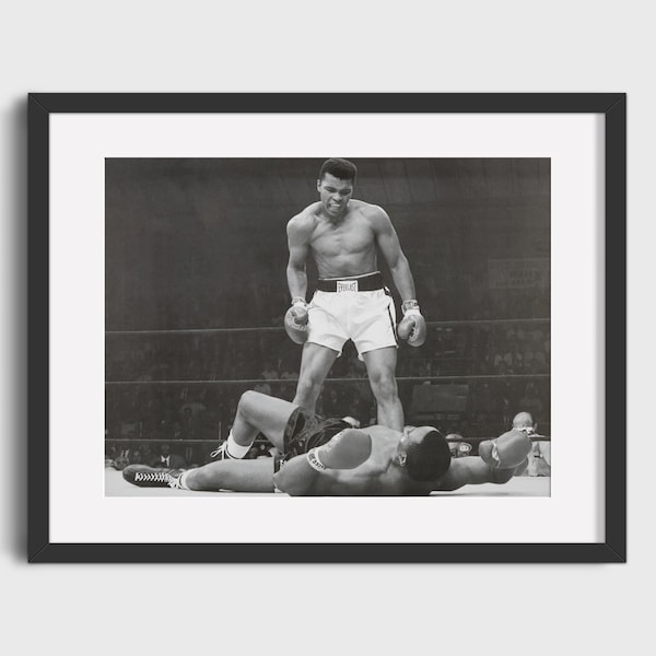 Muhammad Ali Knockout Poster - Etsy