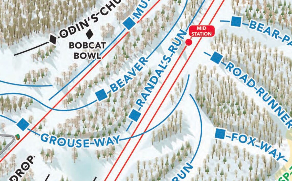 2021 WISP RESORT Ski Trail Map Ski Home Decor Ski Lodge | Etsy