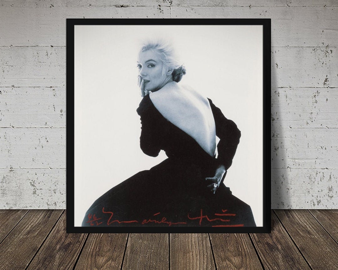 Marilyn Monroe Wall Art Vintage Photo Marilyn Monroe Print Marilyn Monroe Nude Celebrity Wall